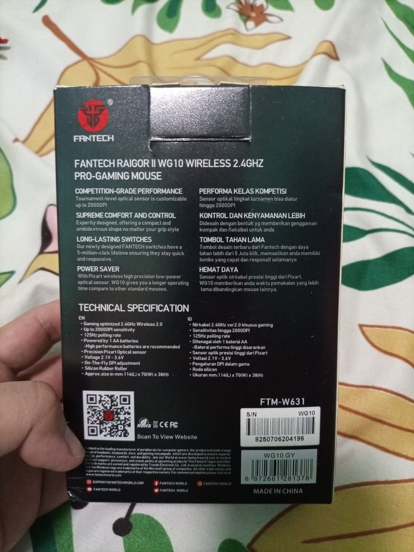 Raigor 2 WG10 wireless mouse/battery operated, Computers & Tech, Parts ...