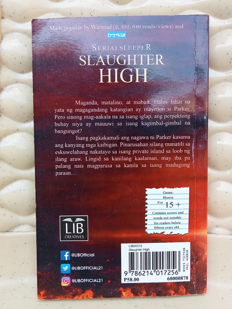 (RARE) SLAUGHTER HIGH by SERIALSLEEPER (WATTPAD) LIB DARK, Hobbies ...