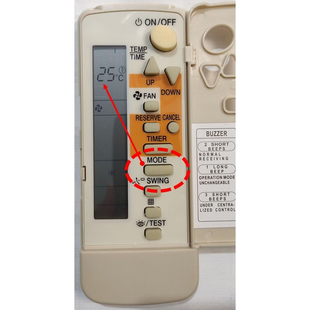 Replacement for DAIKIN AirCon Remote Control (Singapore) BRC4C151 ...
