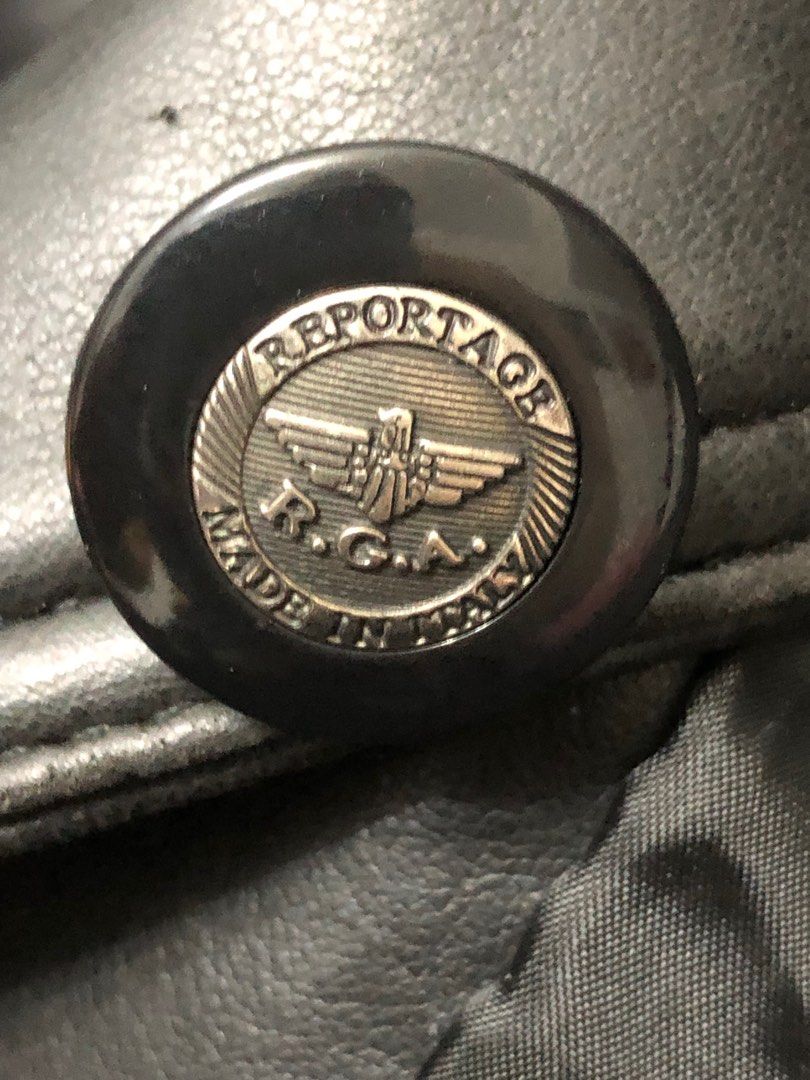 Reportage RGA Italy made Faux Leather Jacket on Carousell