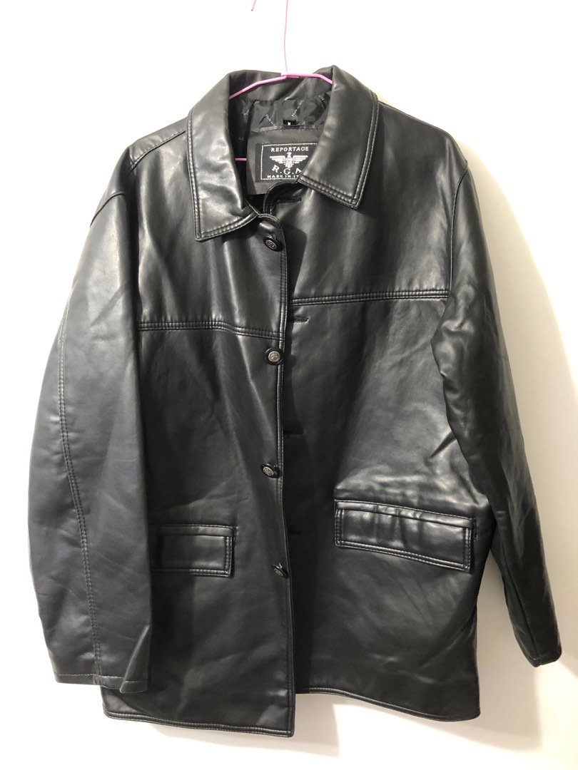 Reportage RGA Italy made Faux Leather Jacket, 他的時尚, 外套、夾克、大衣在旋轉拍賣