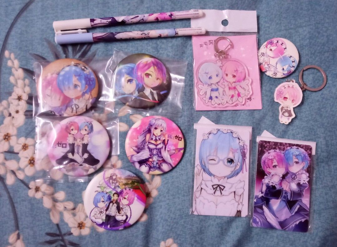 Re:Zero Anime Merch Set, Hobbies & Toys, Toys & Games on Carousell