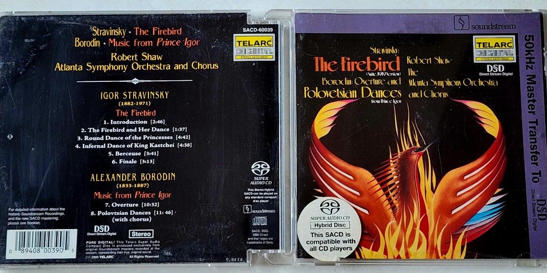 Robert Shaw ~ Stravinsky : The Firebird ( 2000 TELARC VERSION ) CD ...