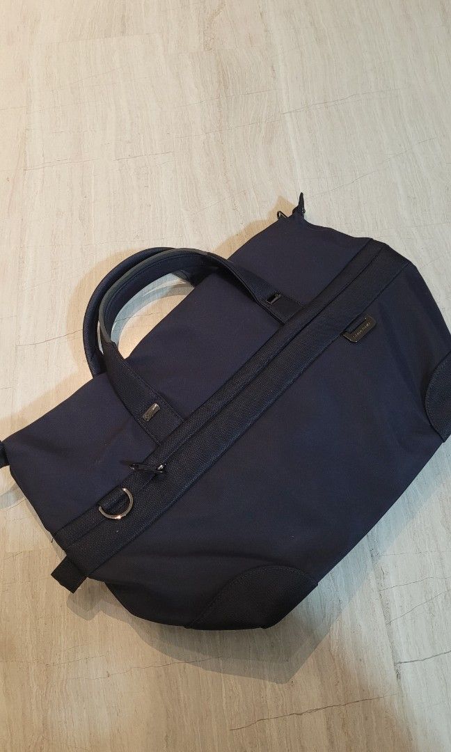 Samsonite Navy Bag, Women's Fashion, Bags & Wallets, Tote Bags on Carousell