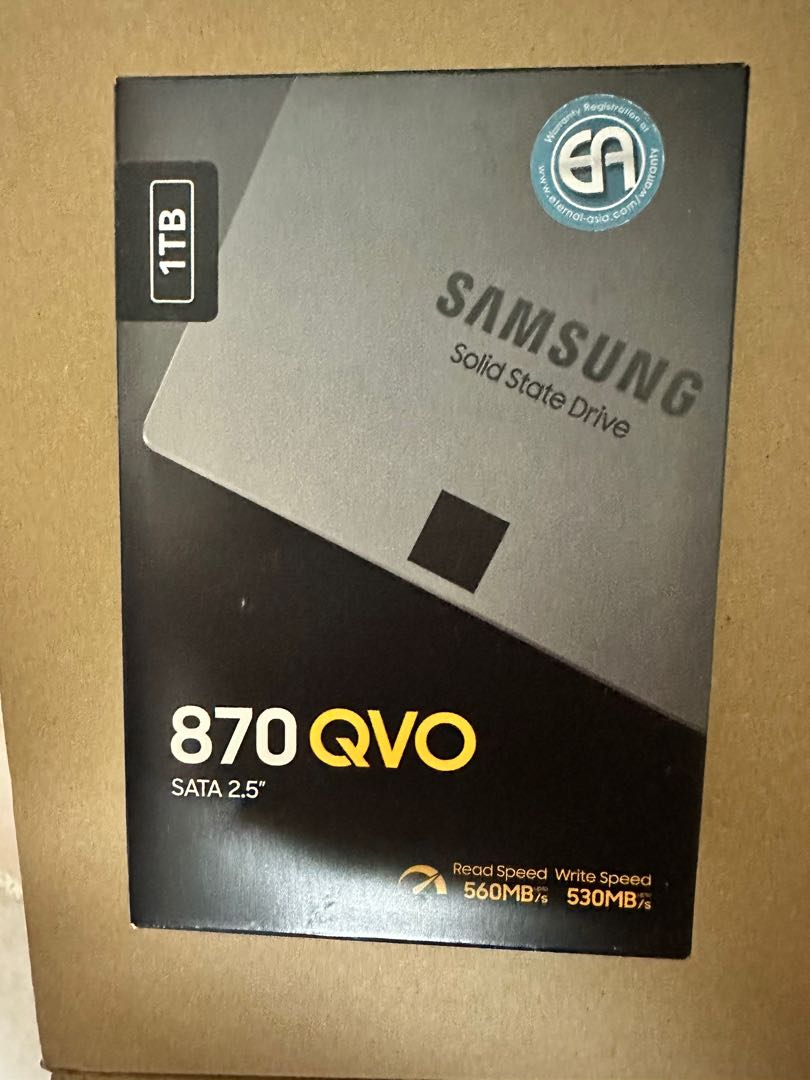 Samsung 870 QVO 1TB SSD, Computers & Tech, Parts & Accessories, Hard ...