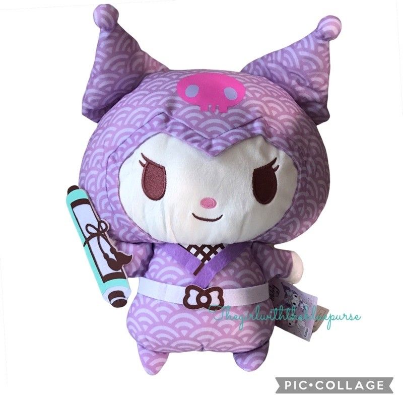 Sanrio Kuromi Oh Ninja Purple Rare Cute Plush Stuffed Toy on Carousell