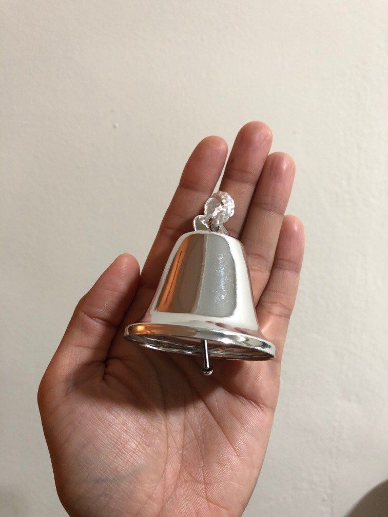 Silver Bell on White String, Furniture & Home Living, Security & Locks ...
