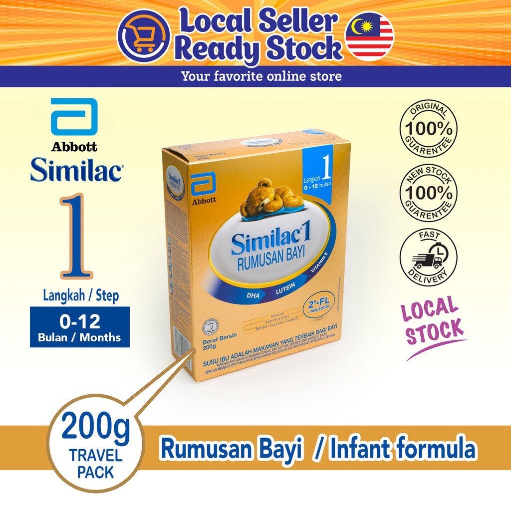 Similac Step 1 - 2.4kg (200g x 12) (EXP:07/2024), Babies & Kids ...