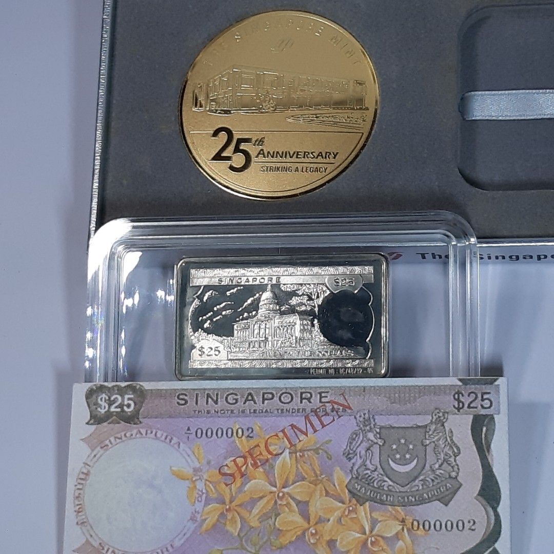 Singapore Mint - 25th anniversary Striking a Legacy Mintage Precious Dollar Collection, Hobbies ...