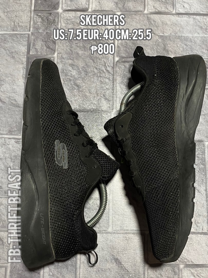 Skechers all black 25.5Cm, Men's Fashion, Footwear, Sneakers on Carousell
