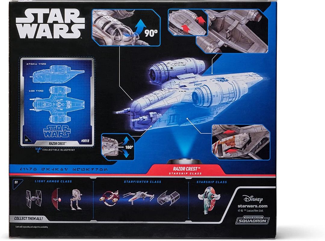 STAR WARS MICRO GALAXY SQUADRON Starship Class Razor Crest - 7-Inch ...
