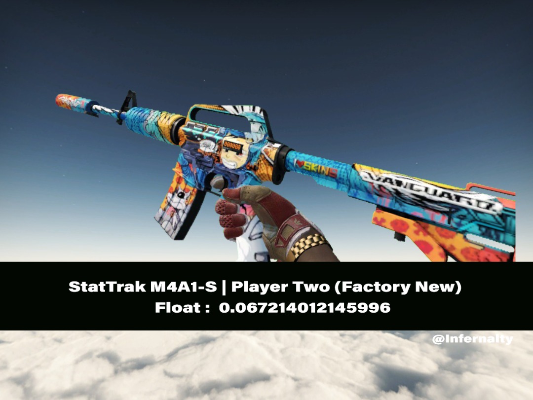 StatTrak M4A1-S Player Two FN CSGO SKINS KNIVES, Video Gaming, Gaming ...