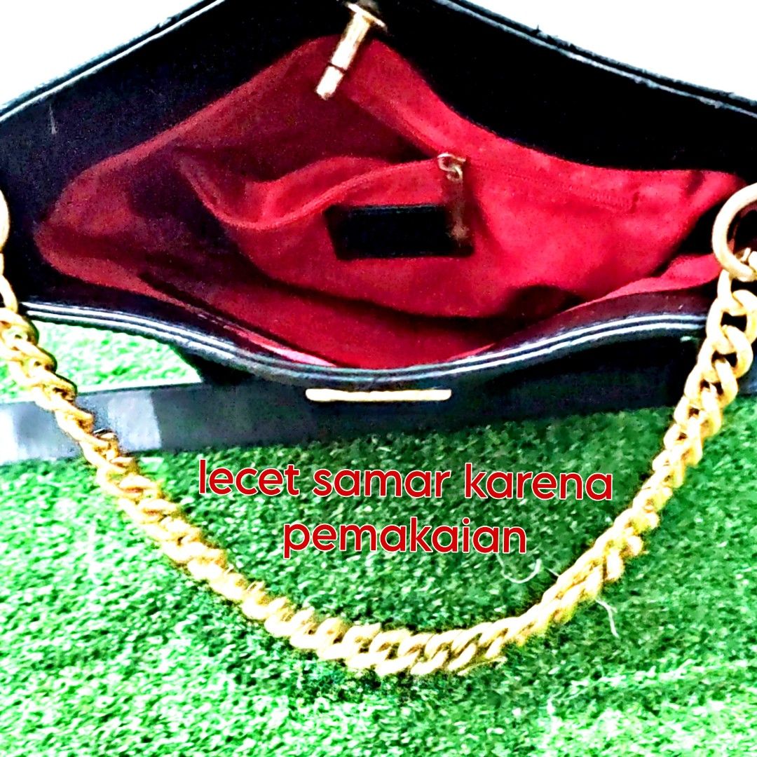 Tas Cha*nel Kulit Pecah Seribu Second Bekas Seken, Fesyen Wanita, Tas ...