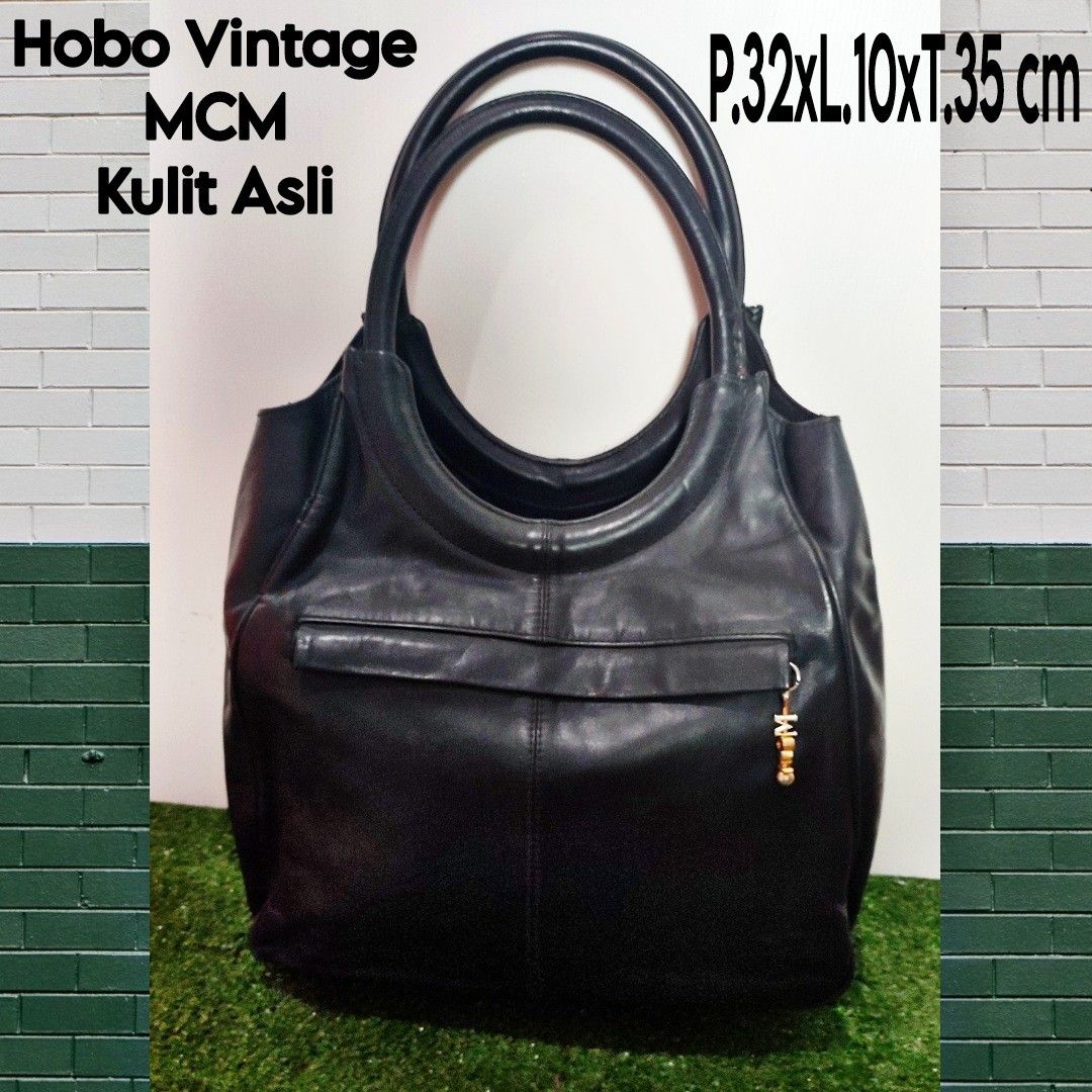 Tas Hobo MCM Kulit Asli Second Bekas Seken, Fesyen Wanita, Tas & Dompet ...