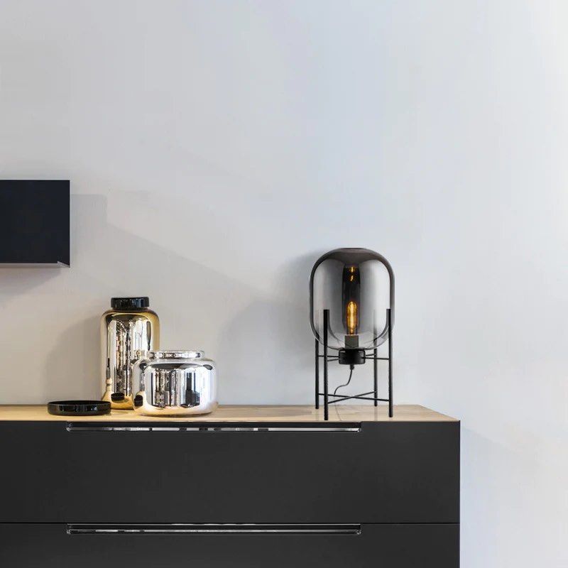 TATE Glass Floor/Table Lamp, Furniture & Home Living, Lighting & Fans ...