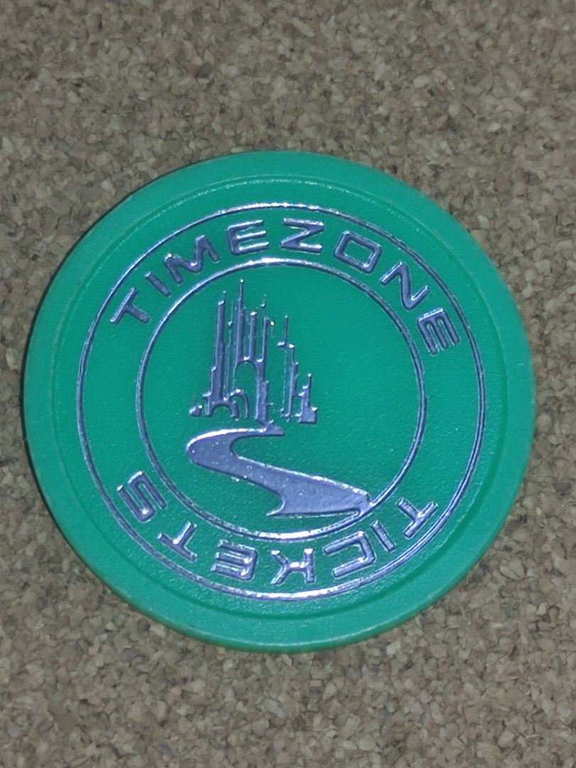 Timezone Tickets Chip (green), Hobbies & Toys, Memorabilia ...