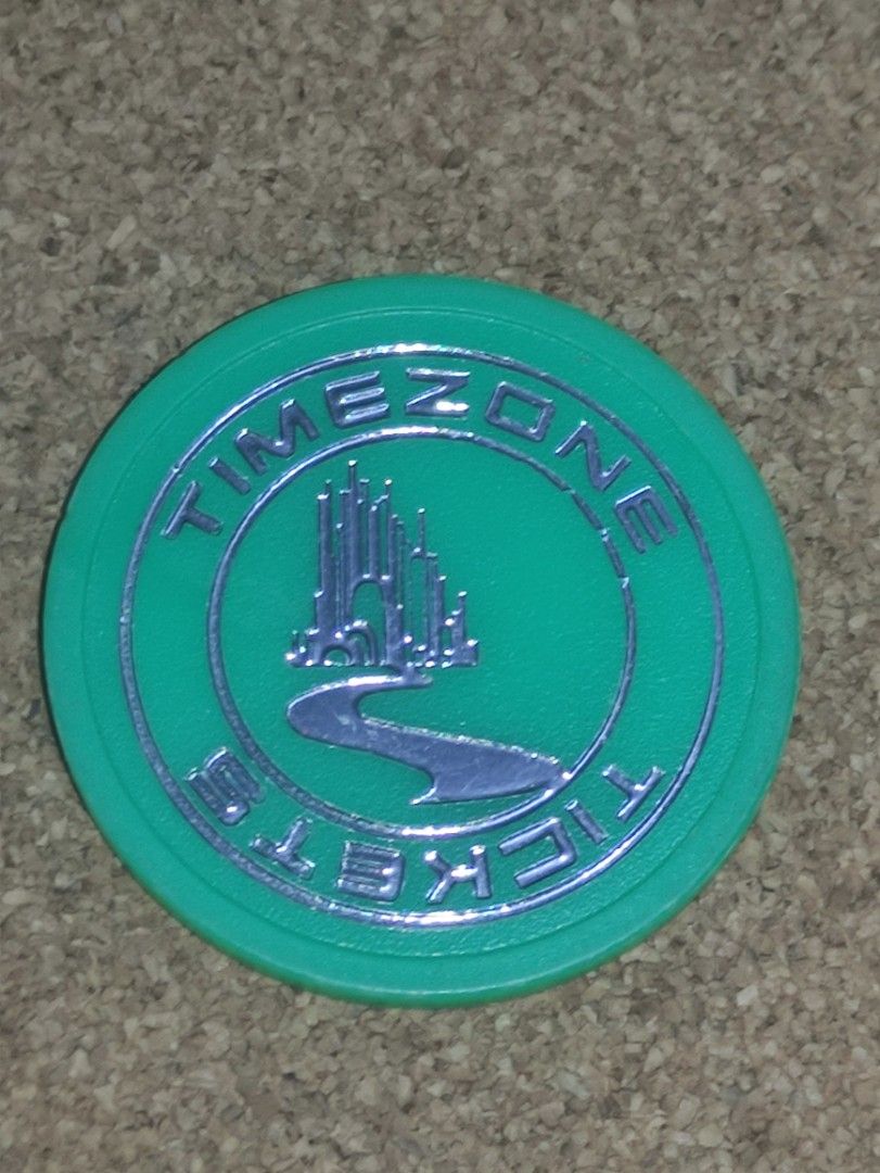 Timezone Tickets Chip (green), Hobbies & Toys, Memorabilia ...