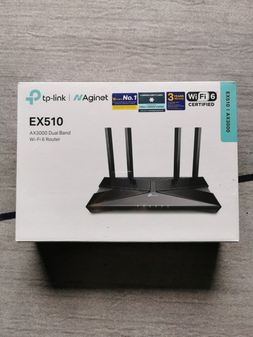 TP-Link EX510 AX3000 Dual Band Wifi 6 Router, Computers & Tech, Parts ...