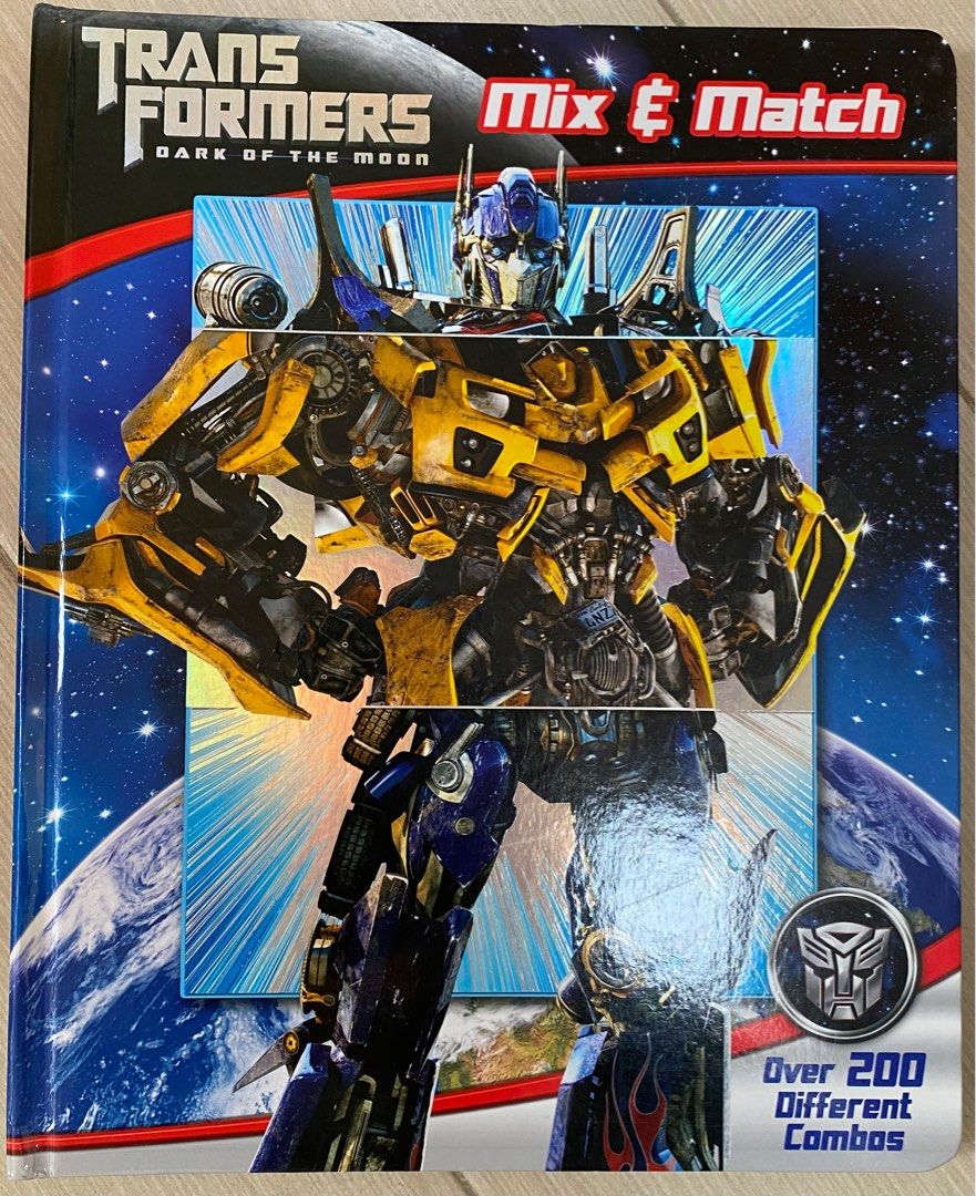 Transformers Mix & Match book, 興趣及遊戲, 書本 & 文具, 小說 & 故事書 - Carousell