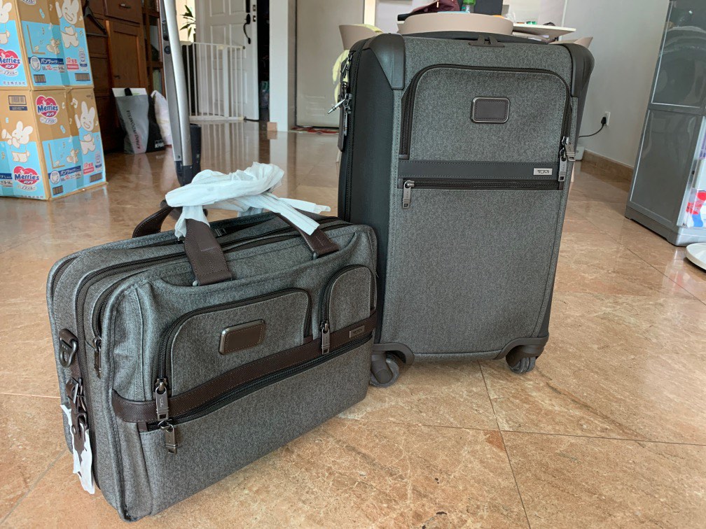 Tumi cabin size luggage and laptop brief set, Hobbies & Toys, Travel ...