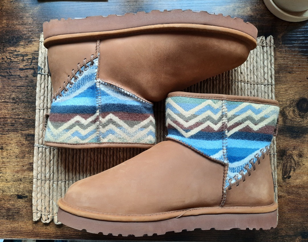 UGG Classic Mini Pendleton Boots, Men's Fashion, Footwear, Boots on Carousell