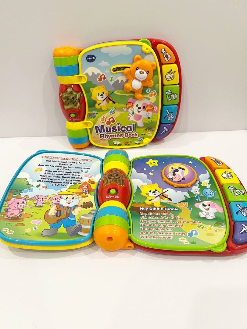 Vtech musical rhymes book, Hobbies & Toys, Toys & Games on Carousell