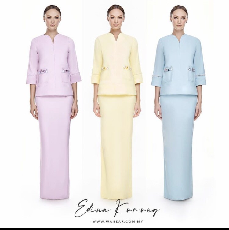 Wanzar kurung kedah, Women's Fashion, Muslimah Fashion, Baju Kurung ...