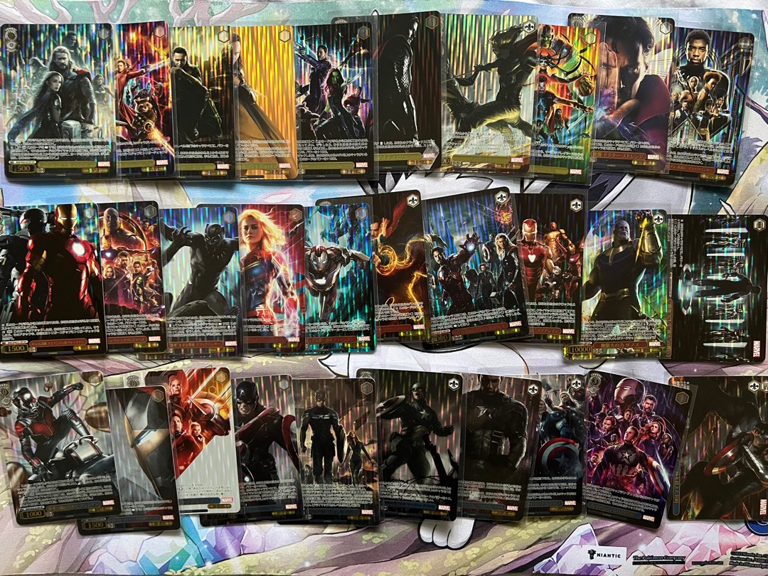 Weiss Schwarz Marvel Premium Booster Box IFP Cards Full Set, Hobbies ...