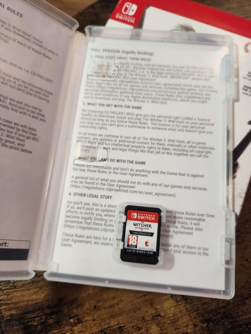 Witcher Switch game, Video Gaming, Video Games, Nintendo on Carousell