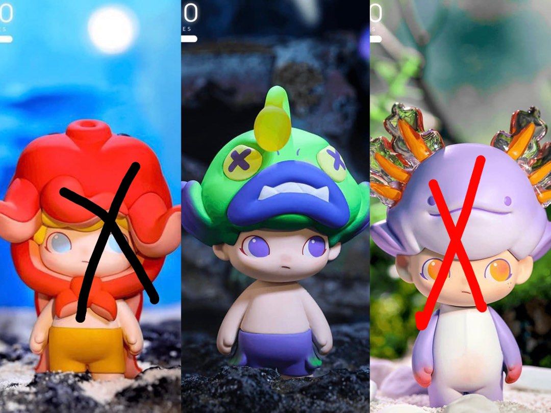 WTS Popmart dimoo aquarium series anglerfish octopus axolotl, Hobbies ...