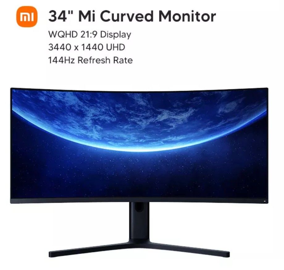 Xiaomi Mi Curve Display 34-inch | WQHD | 1500R View 144Hz | Flicker ...