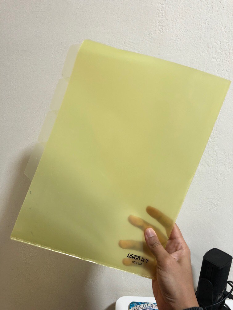 A4 Yellow Soft File Organizer, Hobbies & Toys, Stationery & Craft ...