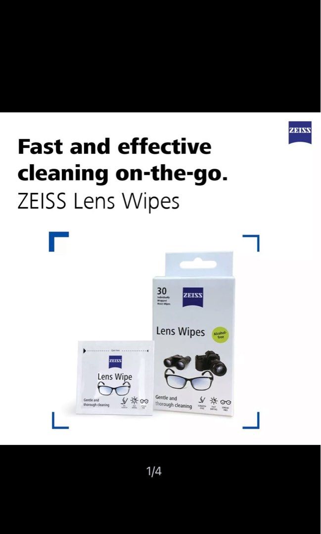 ZEISS LENS WIPE (30PCS), Everything Else on Carousell
