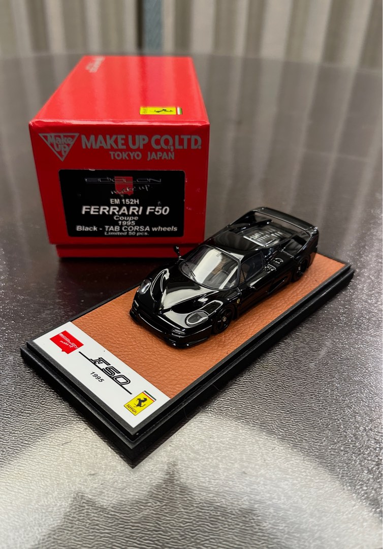 1/43 MakeUp Ferrari F50 Black TAB Wheels, 興趣及遊戲, 玩具 & 遊戲類 - Carousell