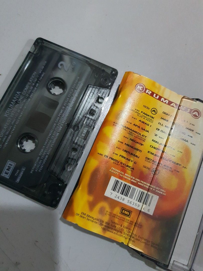 (1819) Kaset Melayu KRU " krumania", Hobbies & Toys, Music & Media, CDs ...