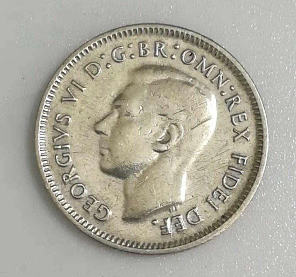 1952 Sixpence Australia King George VI Silver Coin, Hobbies & Toys ...