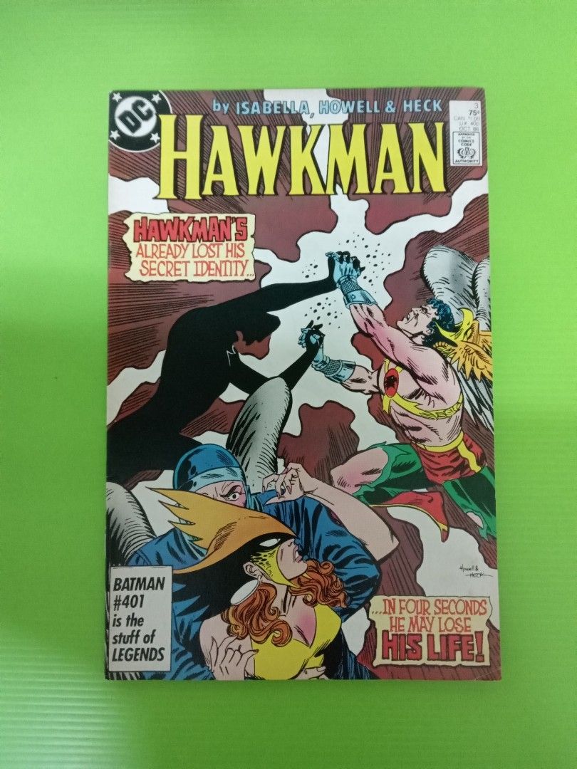 1st app Darkwing ( Supervillain ) Hawkman #3 ( Richard Howell - Cover Art ) Marvel Copper Age ...