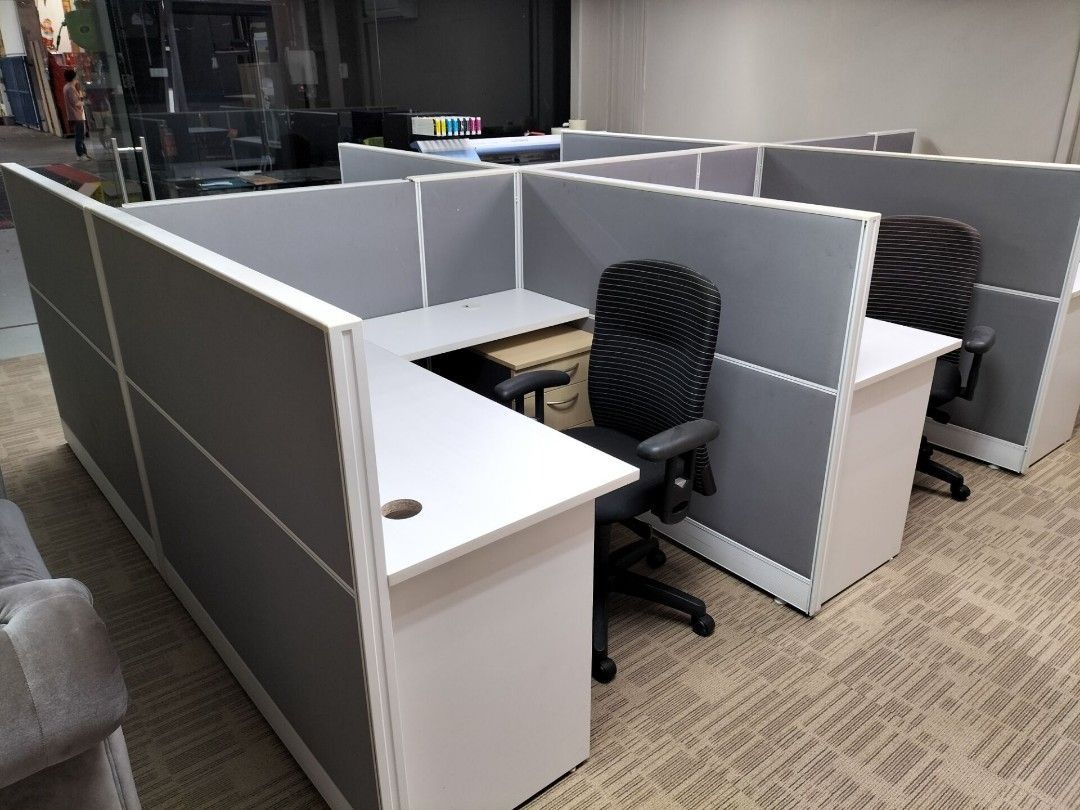 2 in 1, 4 in 1, 6 in 1, Executive Workstation, with high partion, with ...