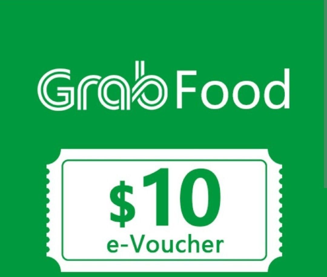 2x $10 grab food voucher, Tickets & Vouchers, Vouchers on Carousell