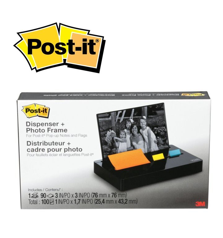 3M Post-it Pop Up Note and Flag Dispenser with Photo Frame on Carousell