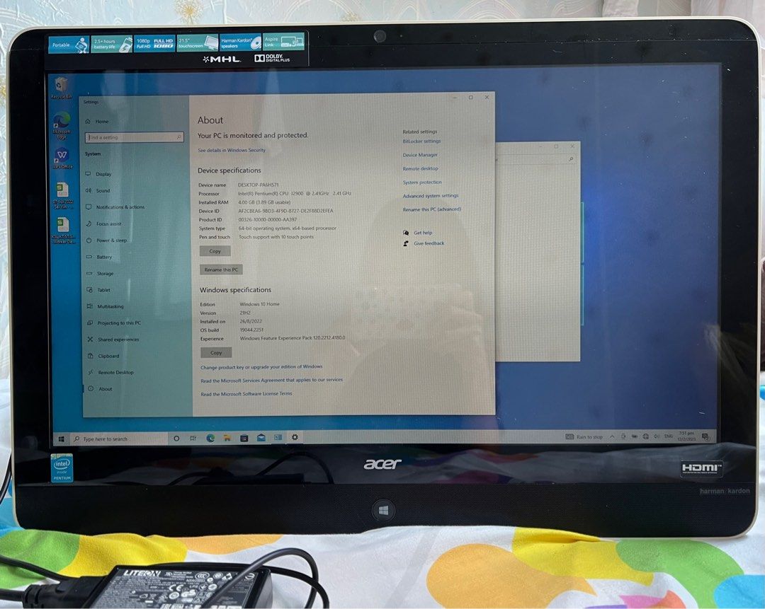 Acer Aspire Z3-600 Touchscreen all in one, Computers & Tech, Desktops ...