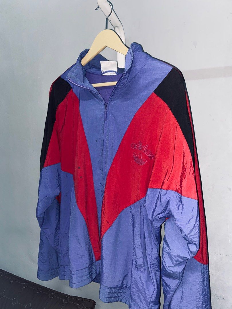 Adidas Vintage Windbreaker Original, Men's Fashion, Activewear on Carousell