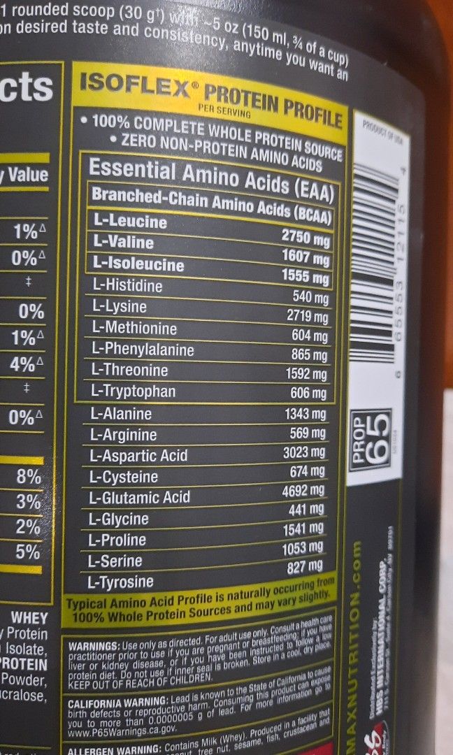 **現貨有售** ALLMAX Isoflex Pure Whey Protein Isolate 增肌奶粉/超純分離乳清蛋白粉 ...