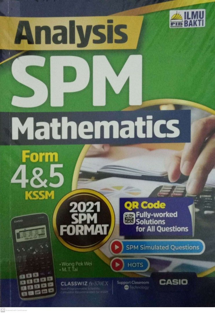 Analysis SPM Mathematics Form 4 & 5 KSSM, Hobbies & Toys, Books ...