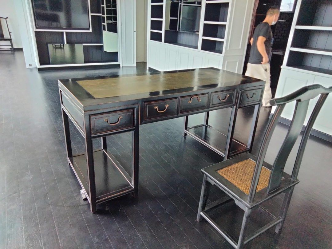 Antique Chinese Study Desk, Furniture & Home Living, Furniture, Tables ...