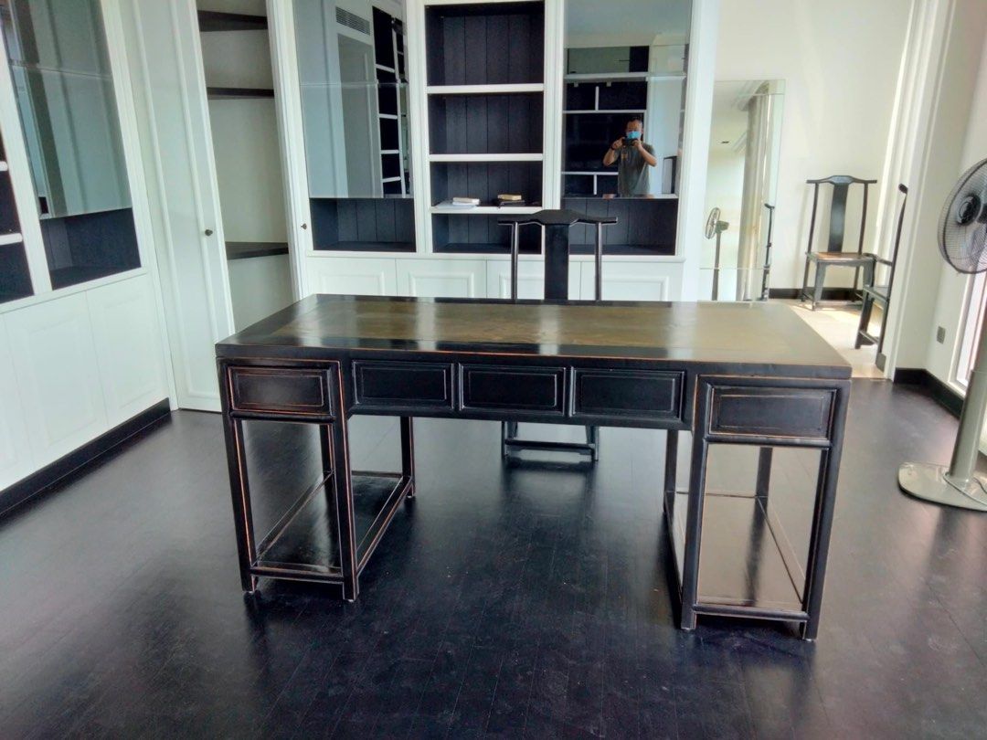 Antique Chinese Study Desk, Furniture & Home Living, Furniture, Tables ...
