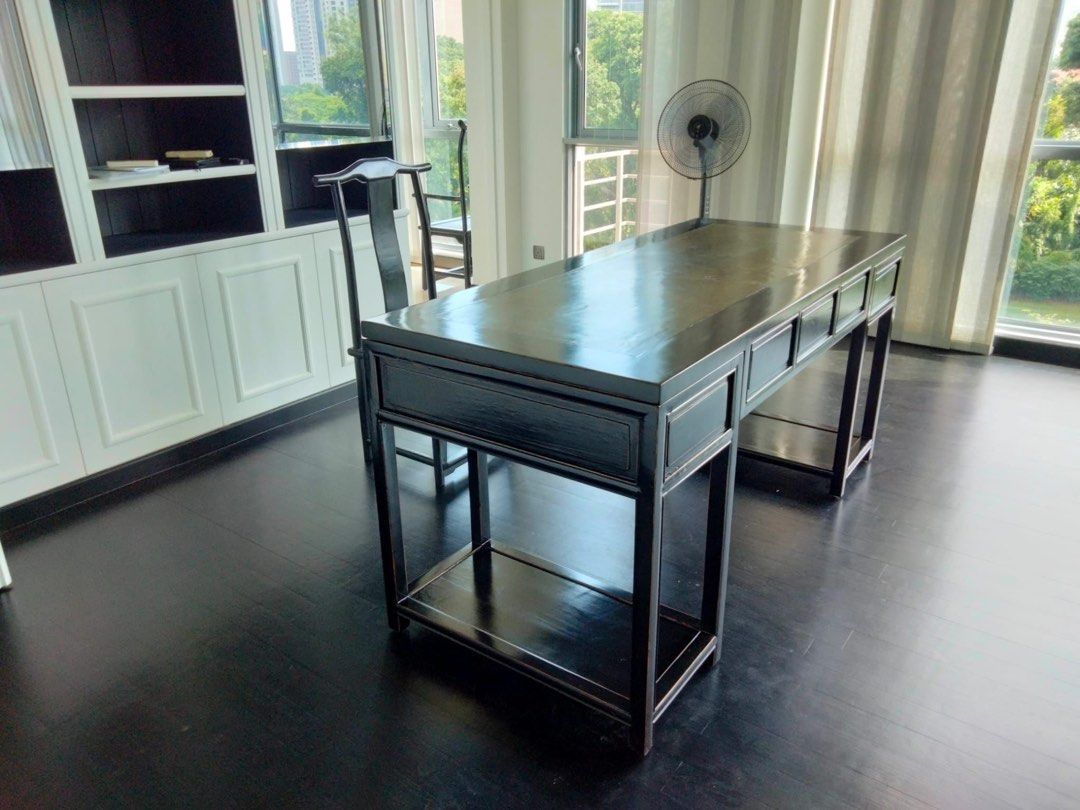 Antique Chinese Study Desk, Furniture & Home Living, Furniture, Tables ...