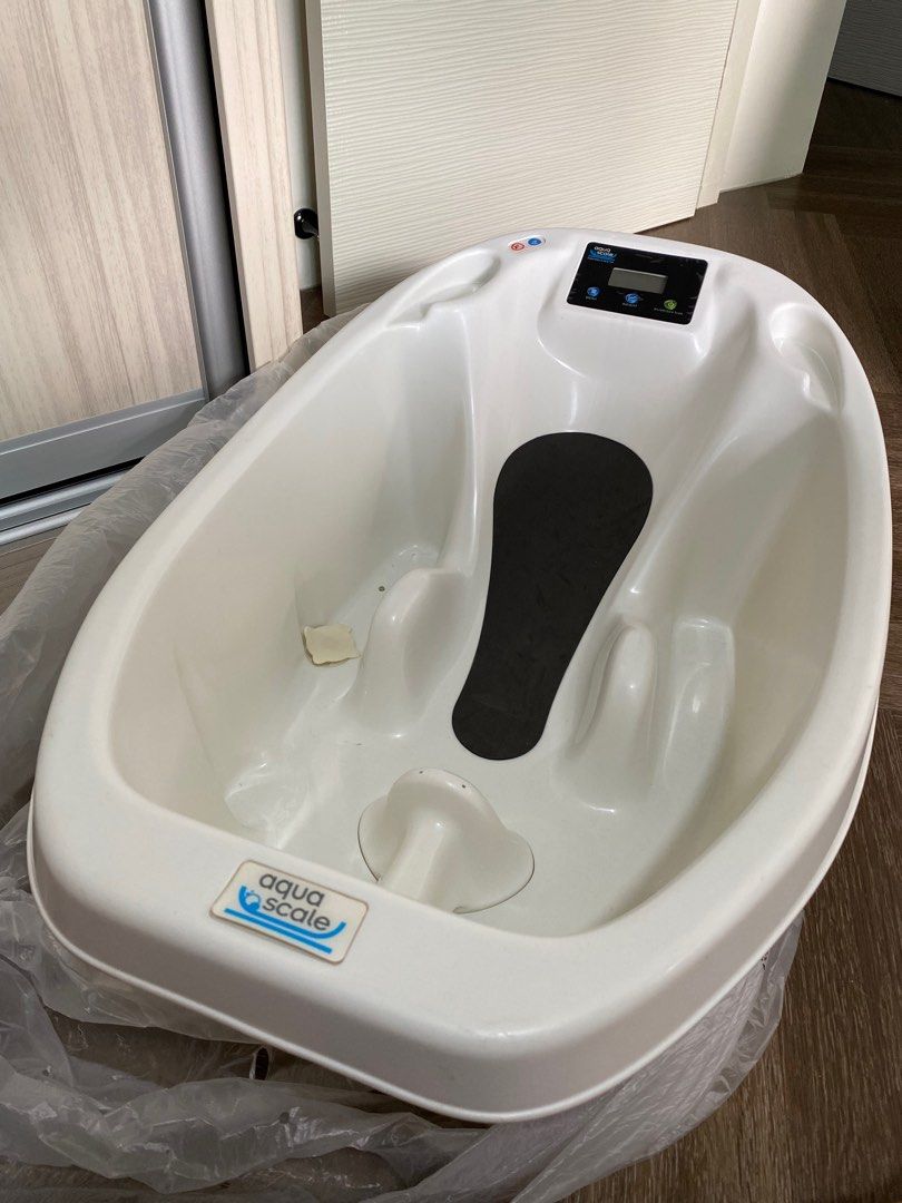 Aquascale Digital Scale and Thermometer 3-in-1 Infant Bath Tub, Babies ...