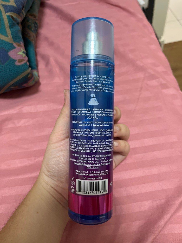 Ariana Grande Cloud Body Mist, Beauty & Personal Care, Bath & Body ...