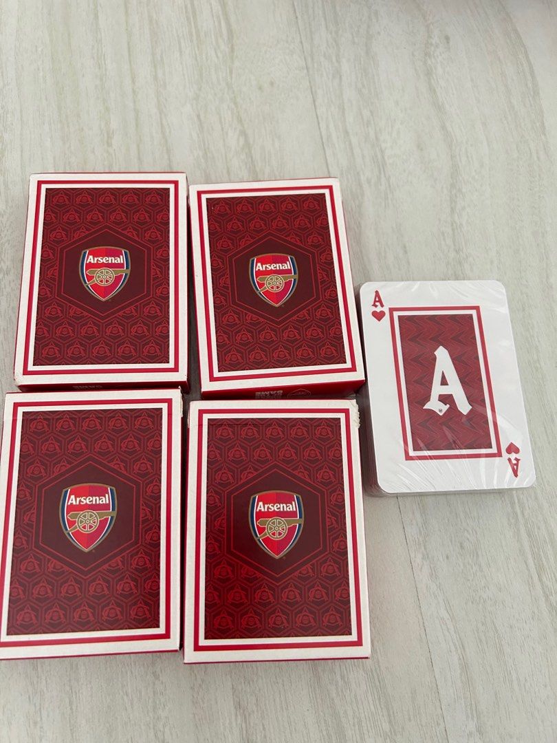 Arsenal official membership playing cards, Hobbies & Toys, Memorabilia ...
